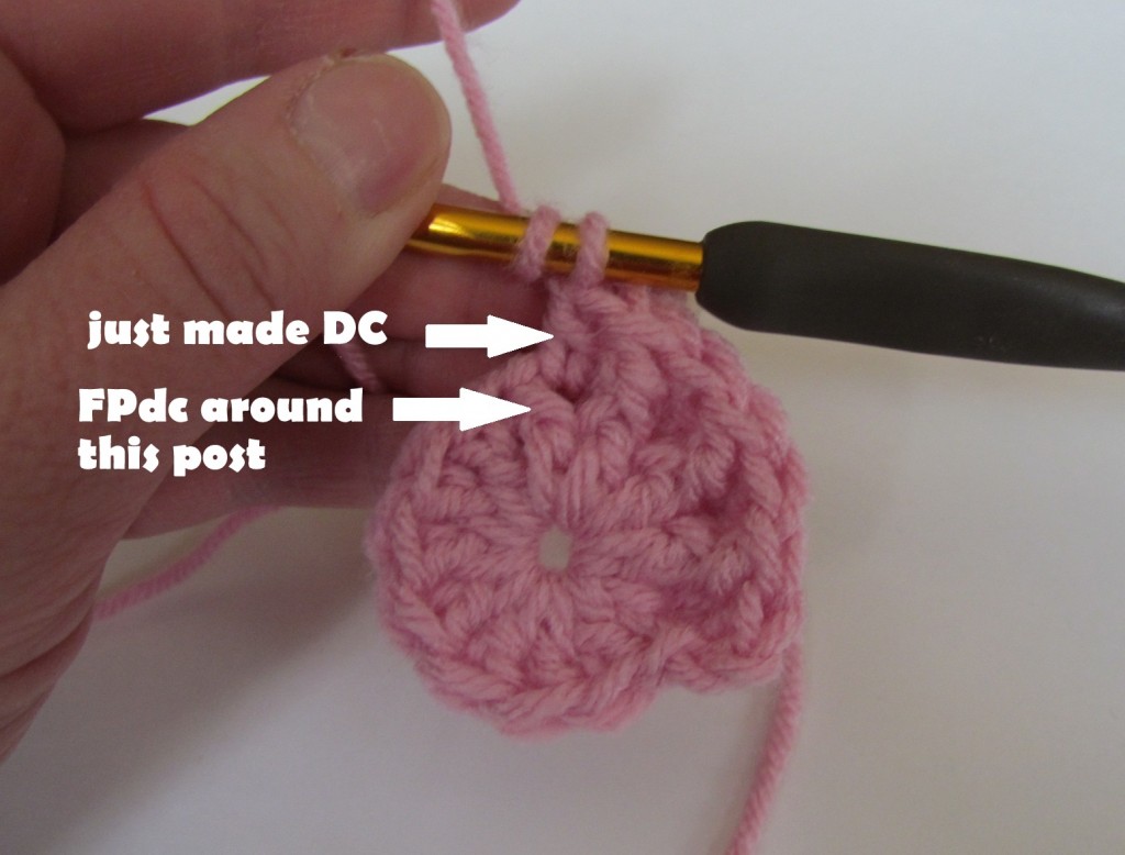 (DC, FPdc) in next stitch - Ambassador Crochet