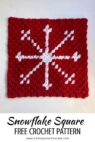 Snowflake Square - Free C2C Crochet Pattern - Ambassador Crochet