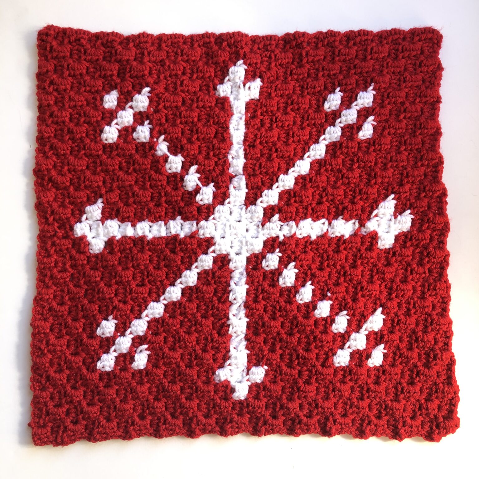 Snowflake Square - Free C2C Crochet Pattern - Ambassador Crochet