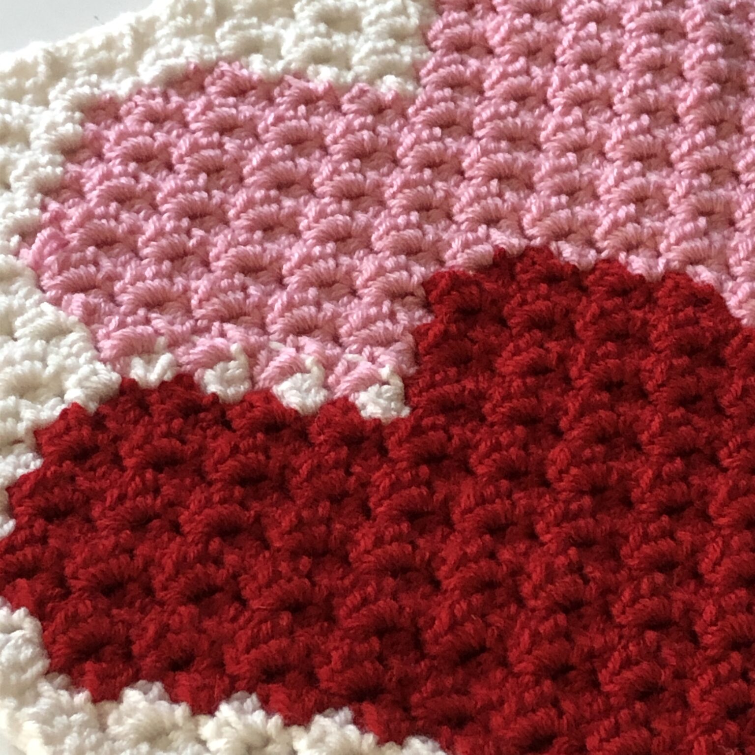 Double Hearts Square - Free C2C Crochet Pattern - Ambassador Crochet