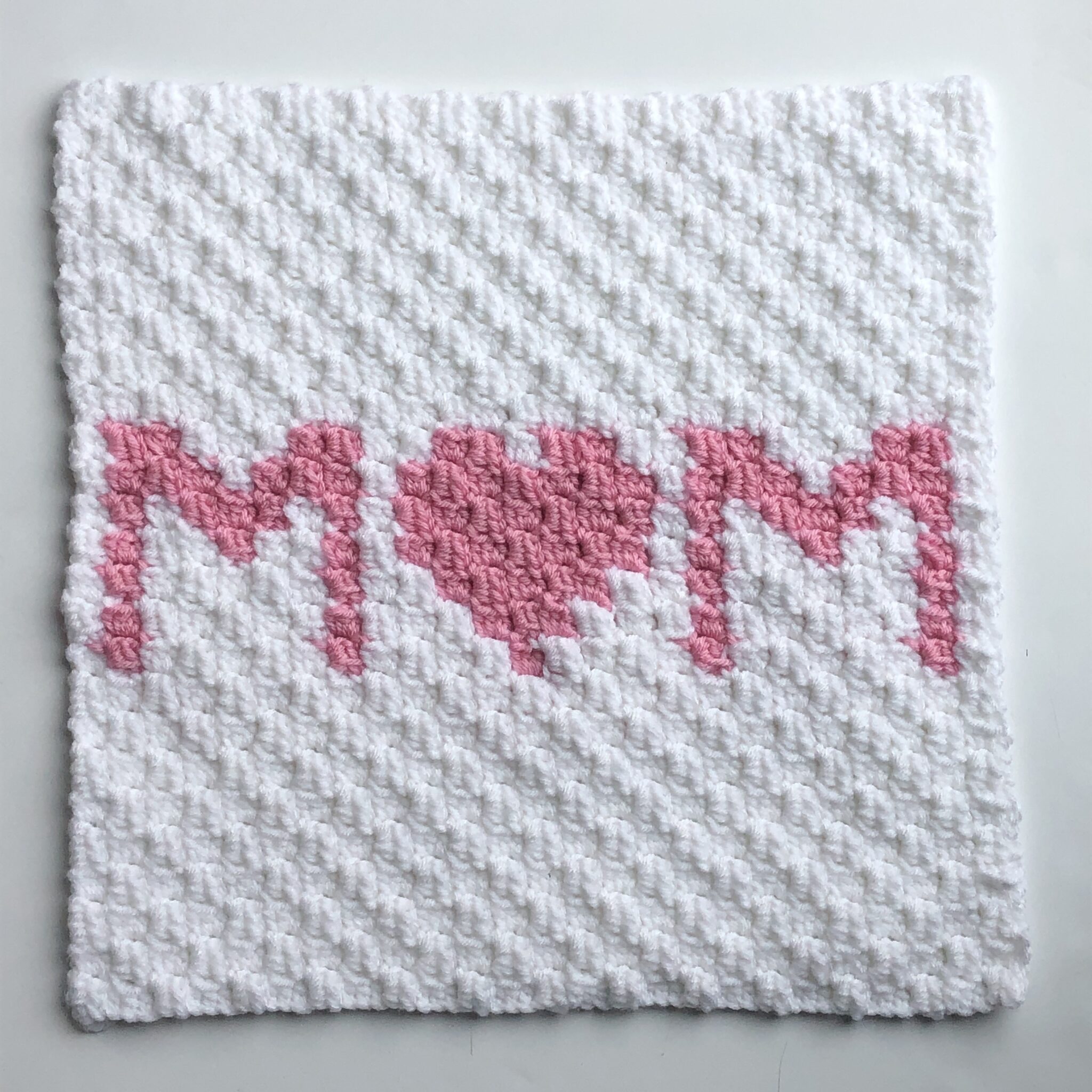 Mother's Day MOM Square - Free Crochet Pattern
