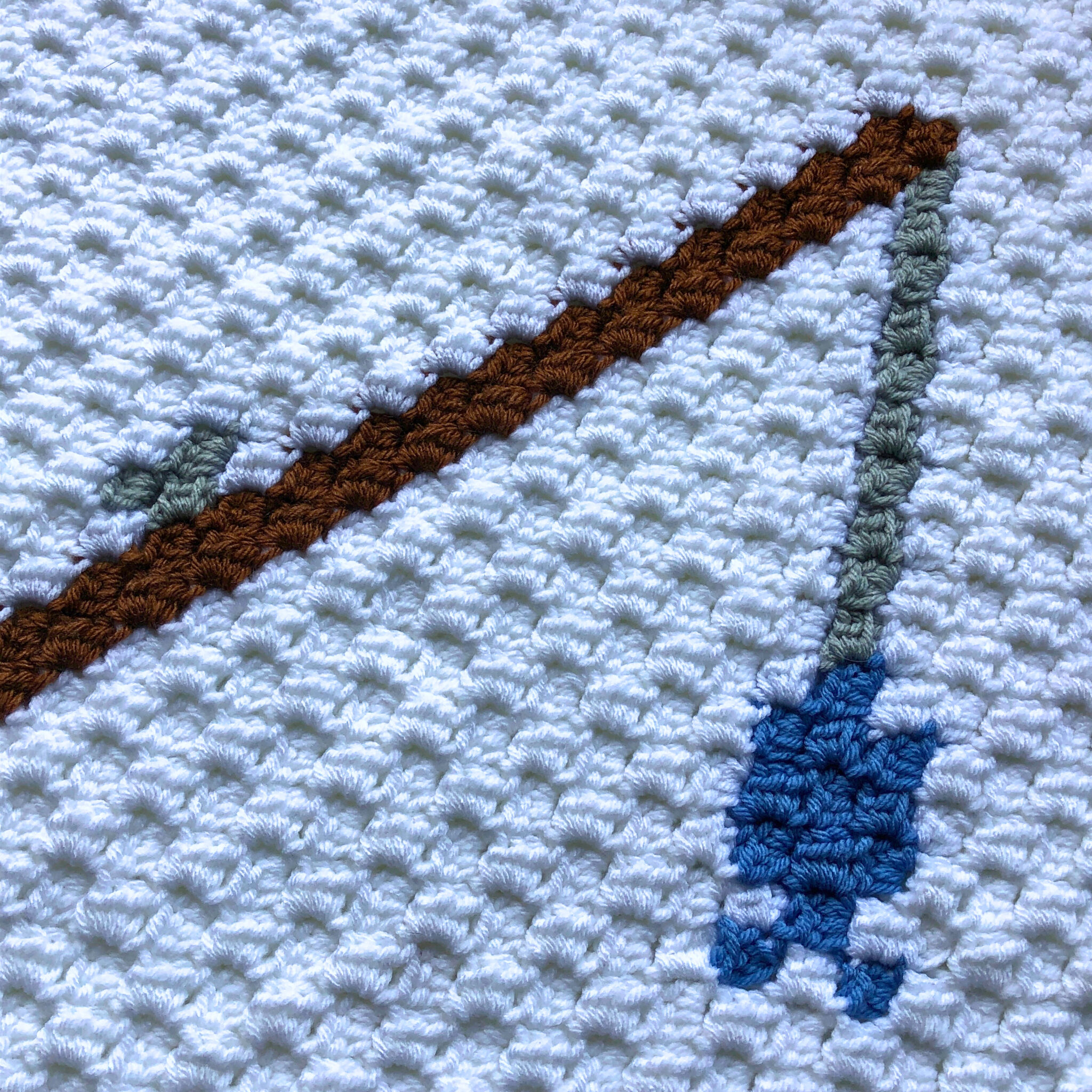 National Fishing Day Square Free Crochet Pattern