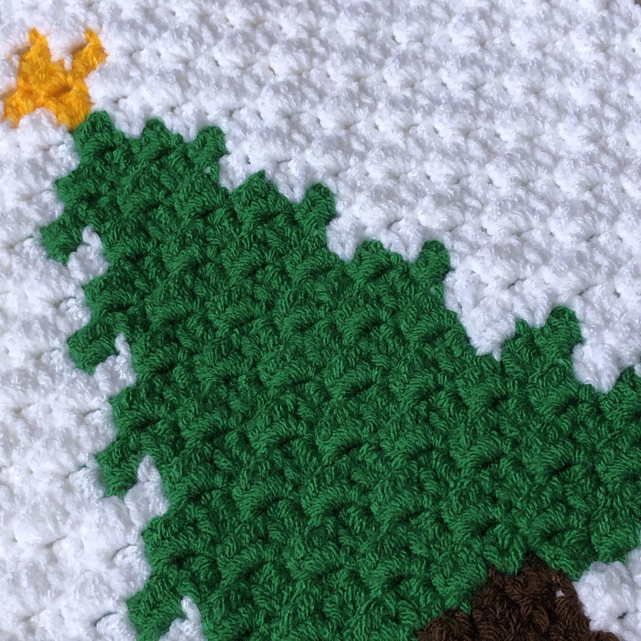 Christmas Tree Blanket Square Crochet Pattern - Ambassador Crochet