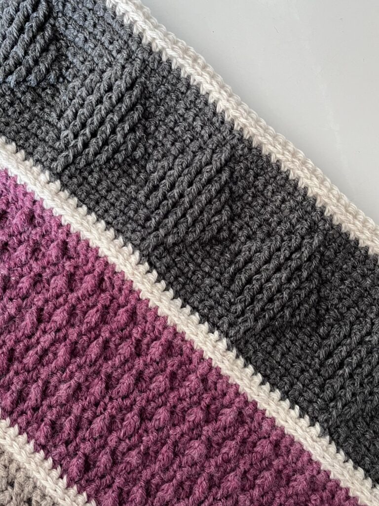 Learn How to Crochet Raised Diamonds Stitch Pattern - Ambassador Crochet