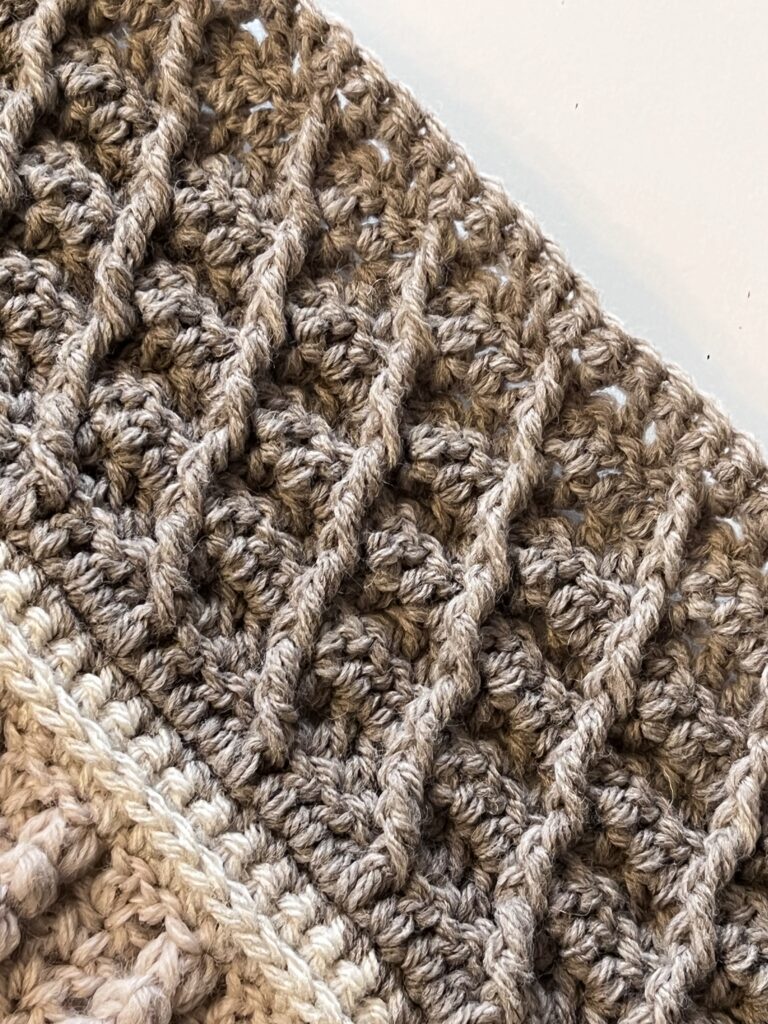 How to Crochet the Diagonal Lattice Crochet Stitch - Ambassador Crochet