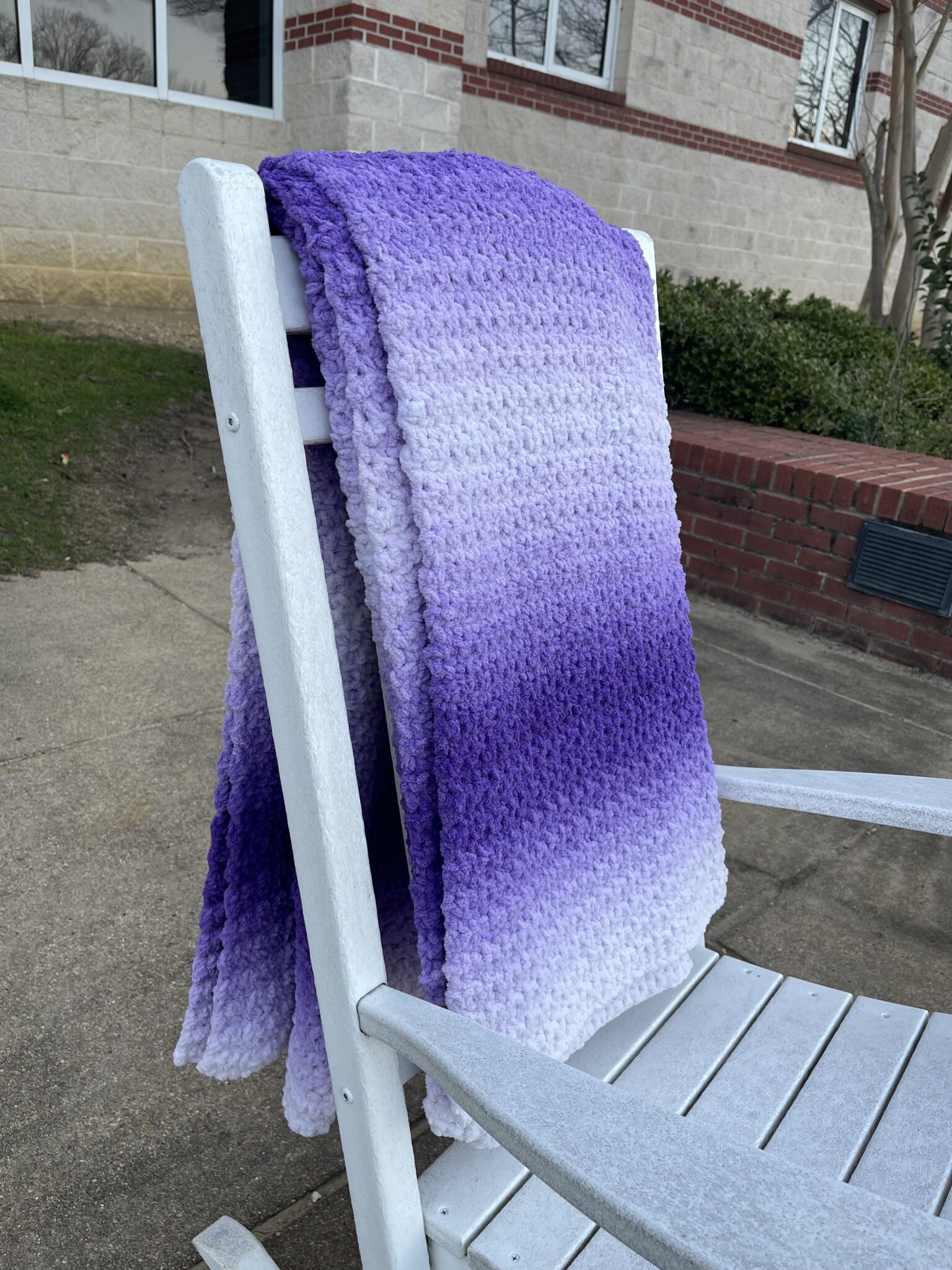 Make this Easy Chenille Blanket with the Candy Shoppe Dreams Crochet ...